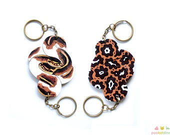 Piebald Kitsune Acrylic Charm 2 Inch Double Sided Keychain - Etsy