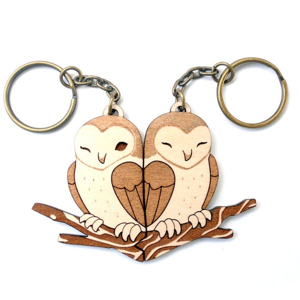 Owl Keychain - Etsy