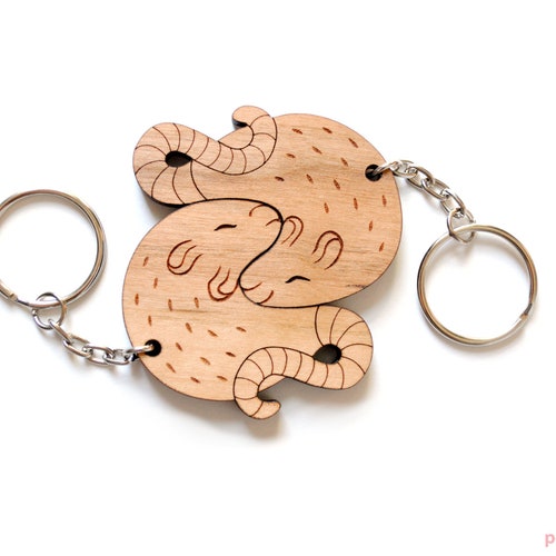 Bear Couple Keychains Friendship or Relationship Matching - Etsy