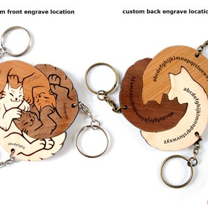 Interlocking Cat Trio Keychains - Family, Friendship, Poly Relationship ...