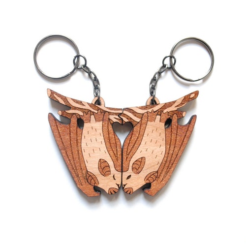 Bear Couple Keychains Friendship or Relationship Matching - Etsy