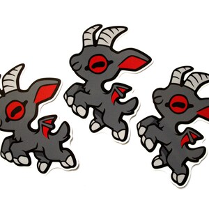 Hell Goat Meets Heaven Sheep Vinyl Decal Sticker and Button | Etsy