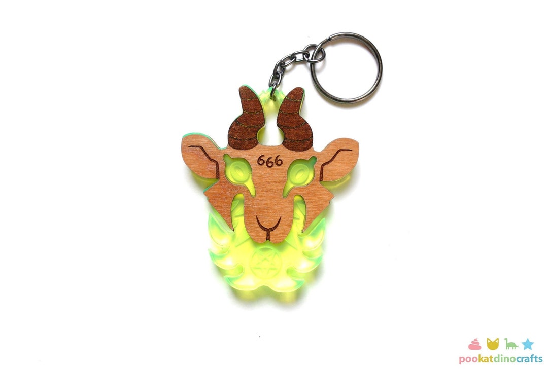 Hell Goat Keychain - Etsy