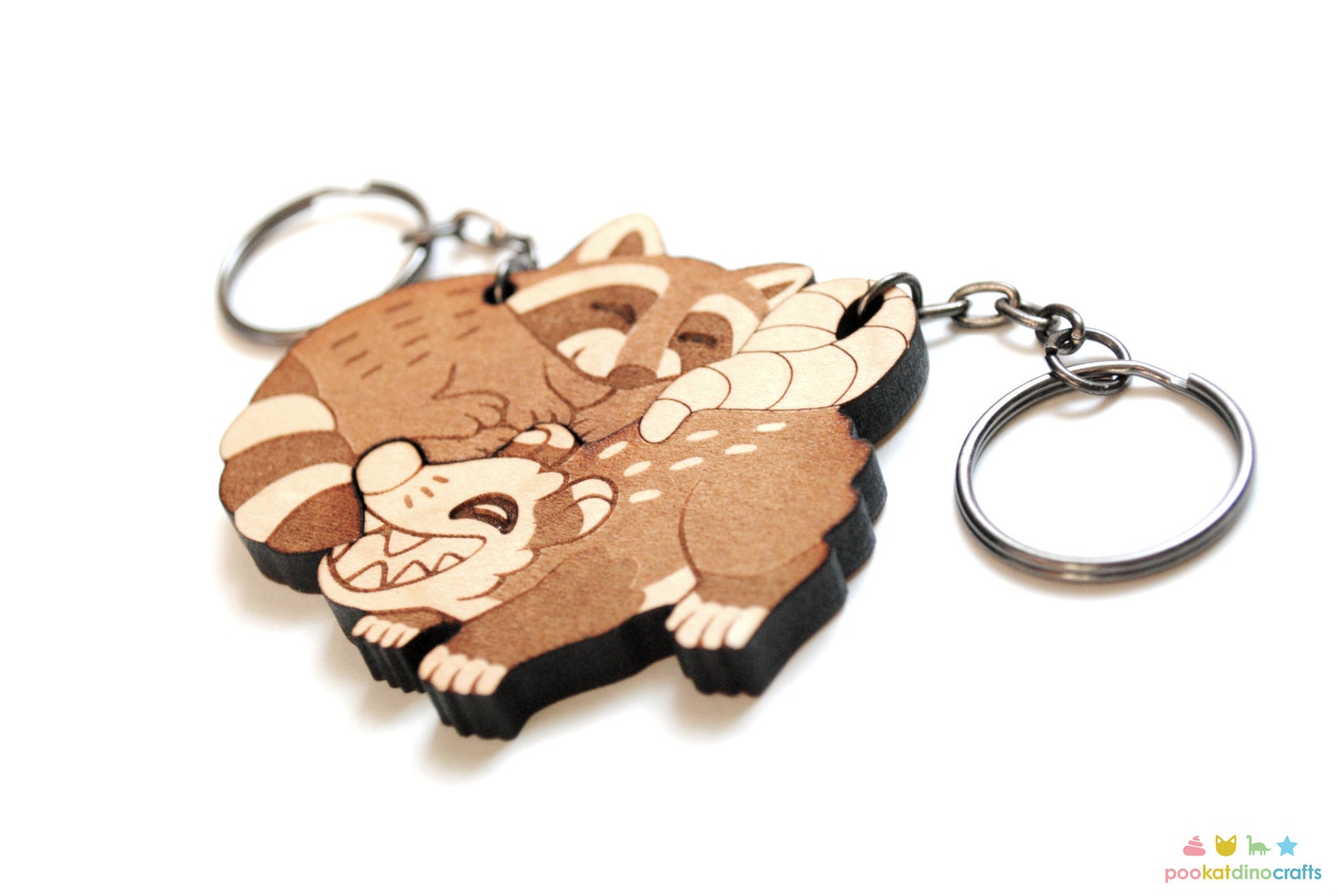 Trash Pals Keychains Raccoon and Possum Couple Friendship or | Etsy