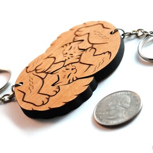 Interlocking Cat Couple Keychains - Friendship or Relationship Gift Set ...