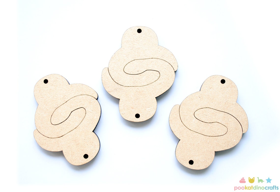 DIY Paint Your Own Interlocking Ball Python Snake Keychain | Etsy