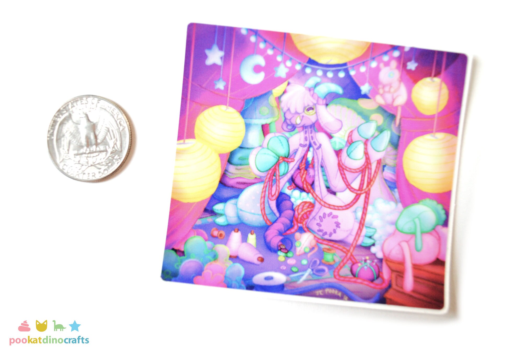 Plush Gore Vinyl Decal Pooka Plush Art Sticker - Etsy