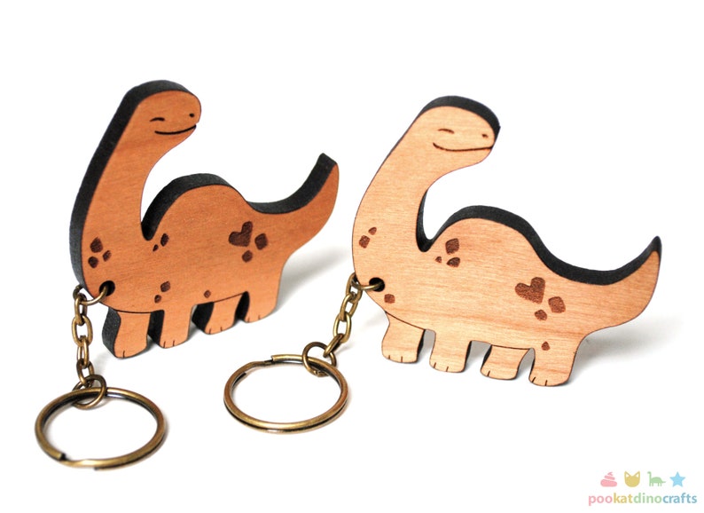 Dinosaur Interlocking Couple Keychains - Friendship or Relationship ...