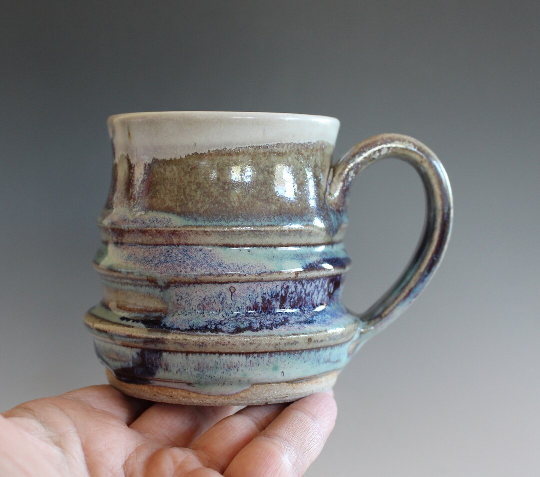 12 Oz Coffee Mug Pottery, Ceramic Mug, Unique Coffee Mug, Handmade ...