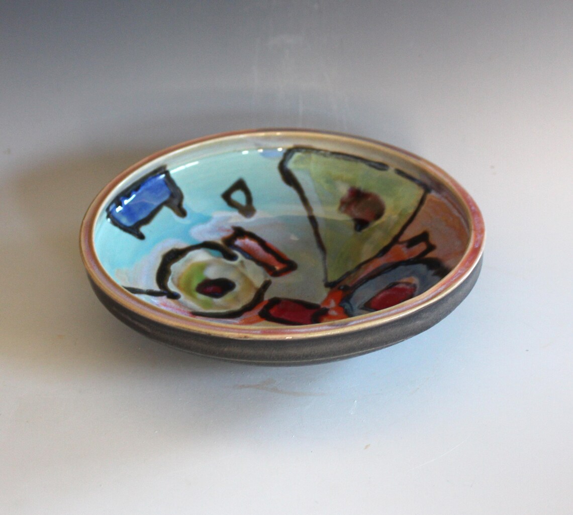 Handmade Ceramic Bowl: Modern Pottery With Modern Art Glazes - Etsy