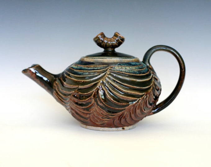 Hana Teapot Hand Carved Stoneware Teapot - Etsy