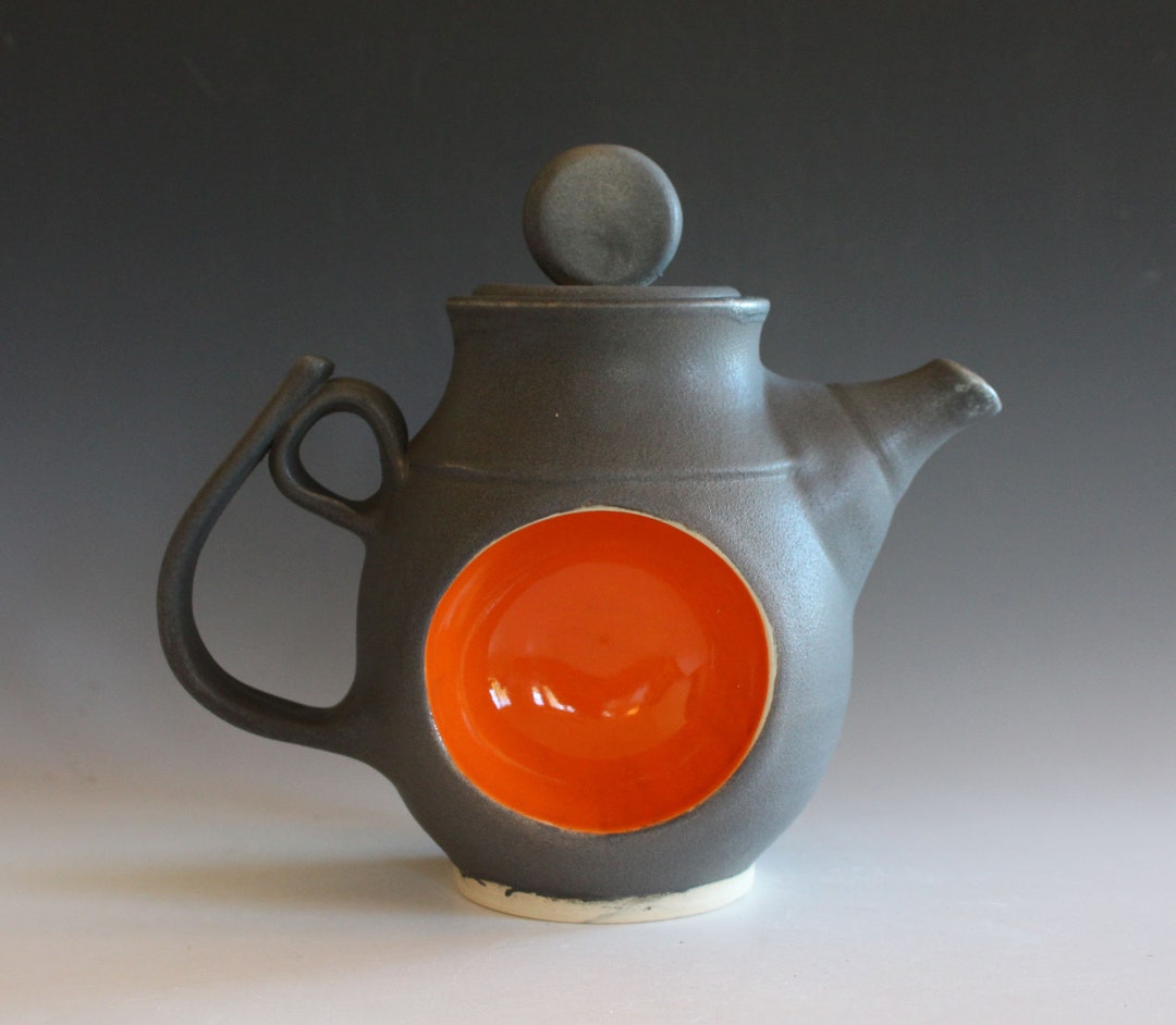 Full Moon Teapot, Ceramic Teapot, Handmade Stoneware Teapot, Wheel ...