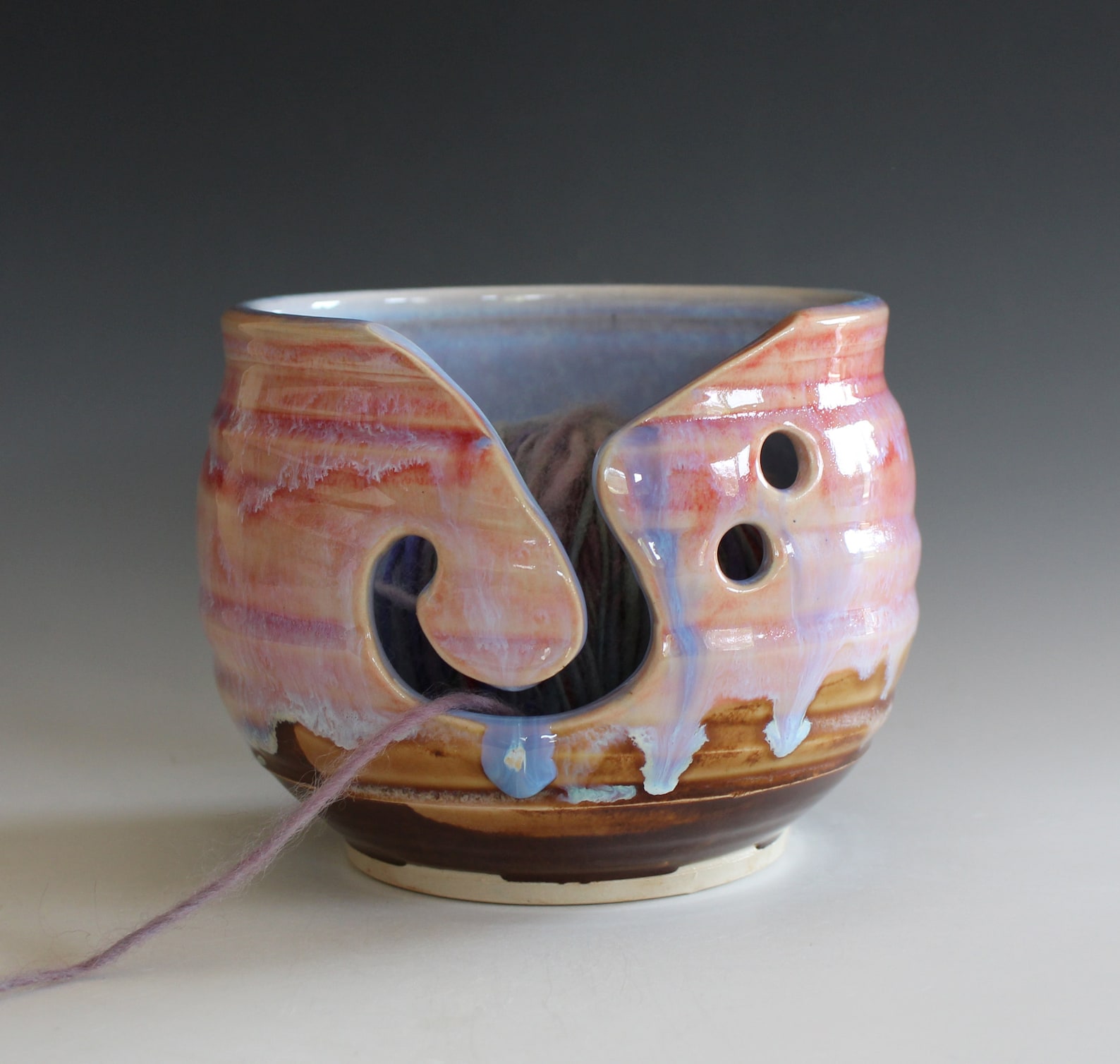 Yarn Bowl Knitting Bowl pottery yarn bowl pottery knitting | Etsy