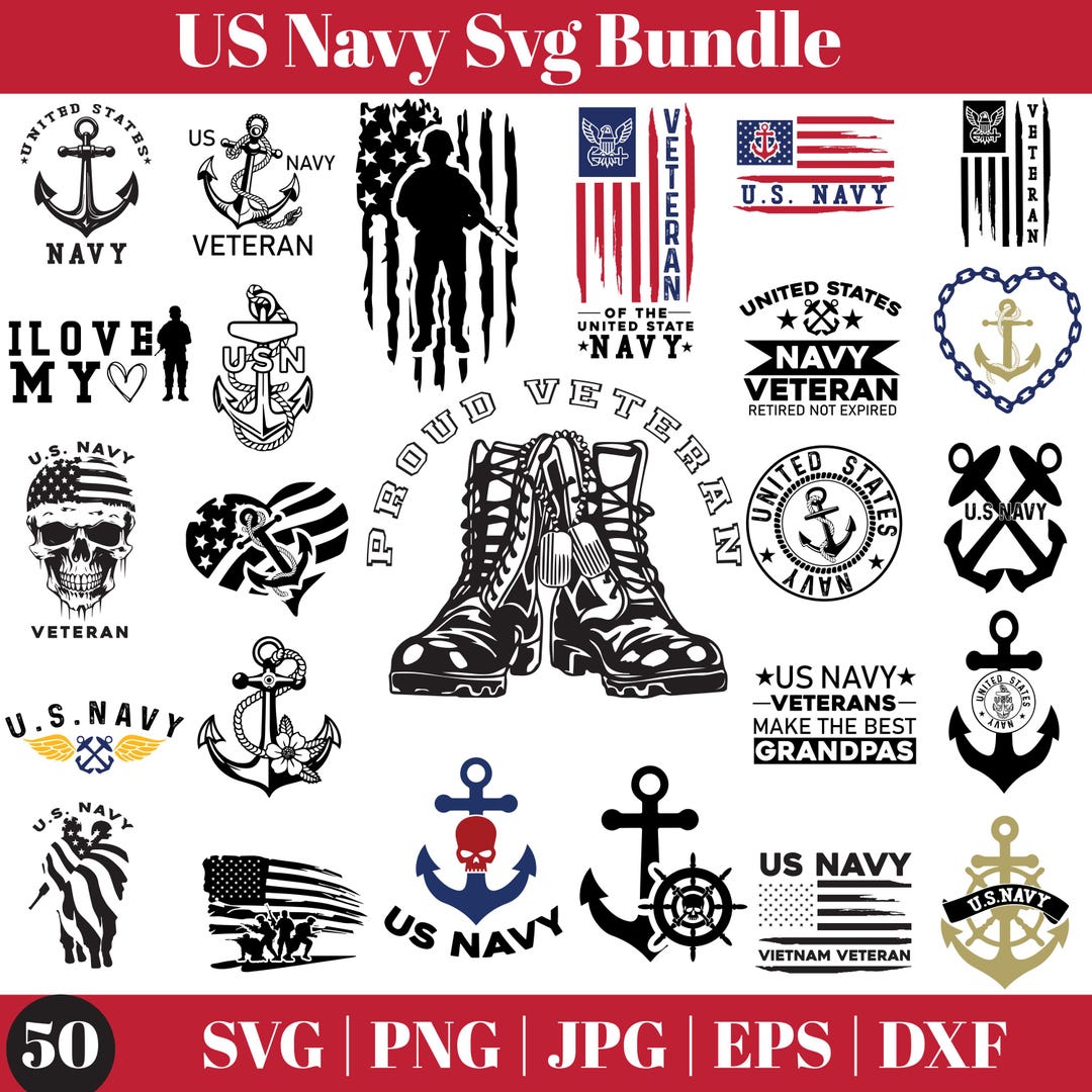 US Navy Svg Bundle, US Navy Chief Anchors, United States Vector Clipart ...