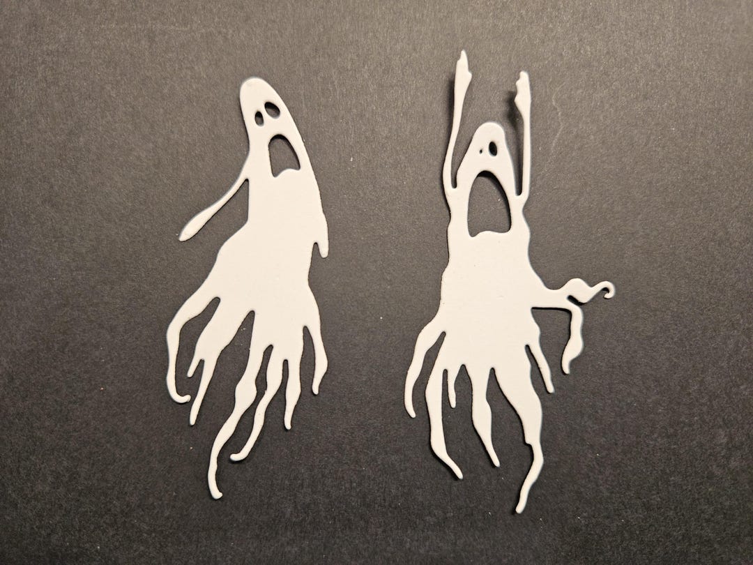 30 White Ghost Die Cuts Tim Holtz Halloween Sizzix ~ Card Making ...