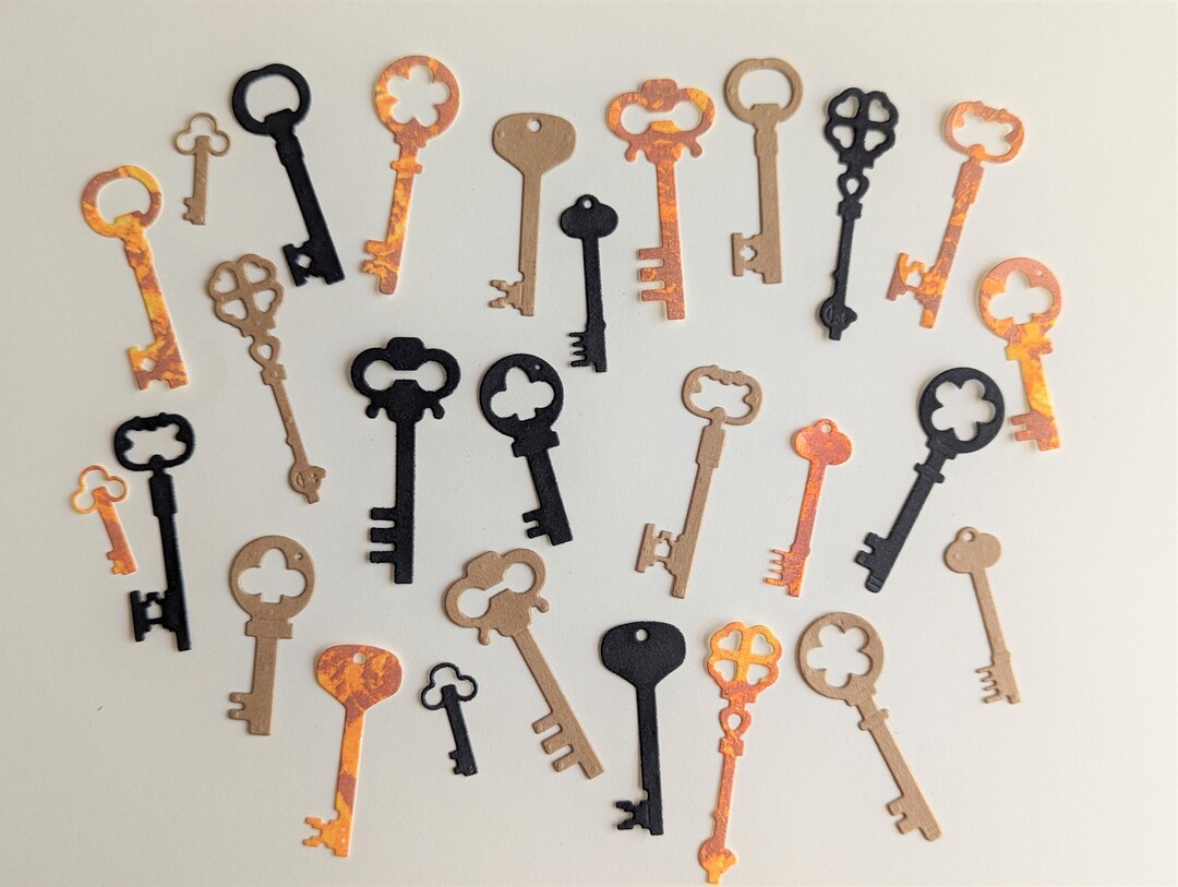 Skeleton Key Die Cuts - Set of 27 - Etsy