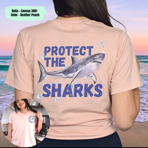 Protect the Sharks Tshirt Respect the Local Sharks Shark Lover Gift ...