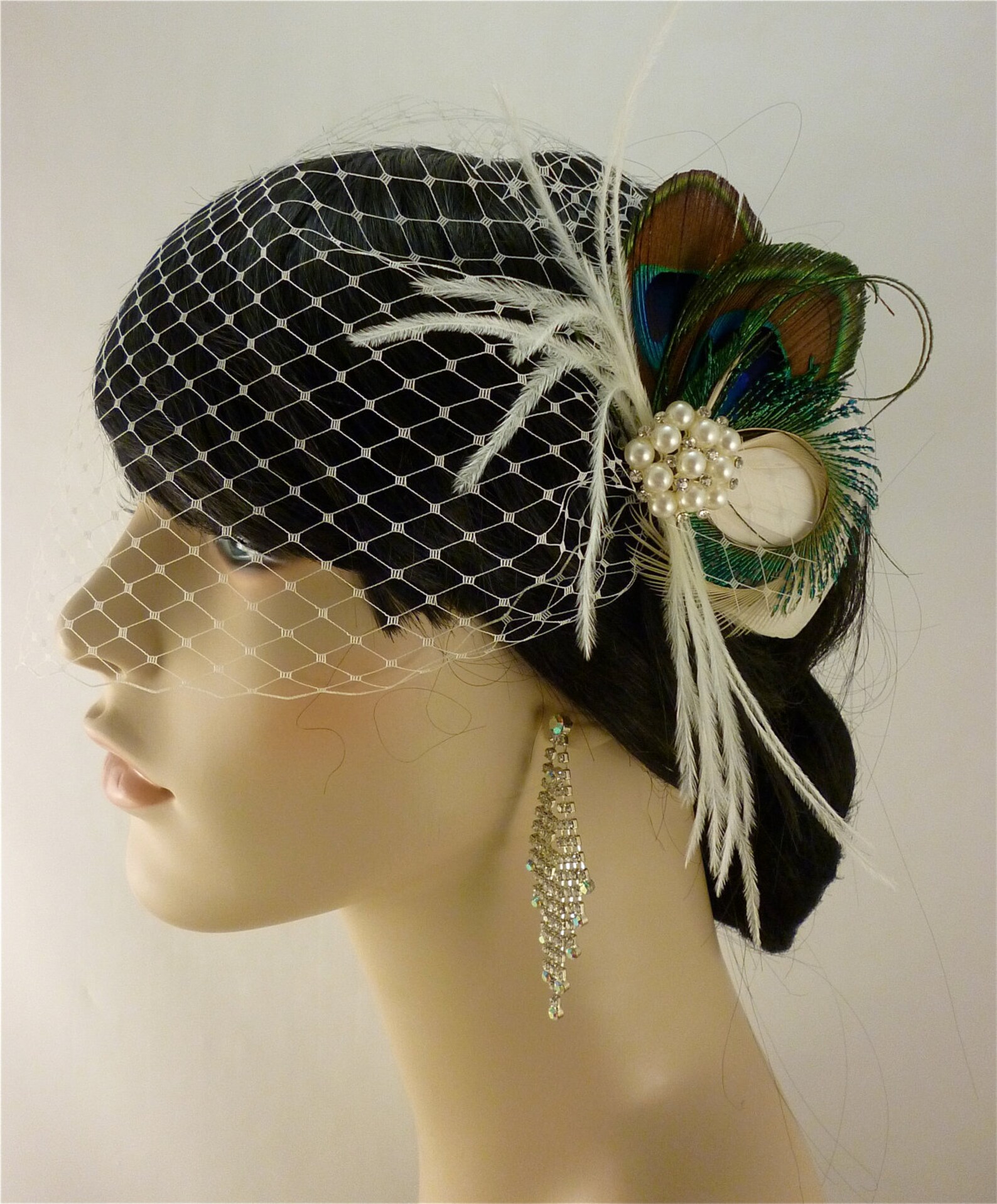 Bridal Feather Fascinator Bridal Fascinator Feather - Etsy