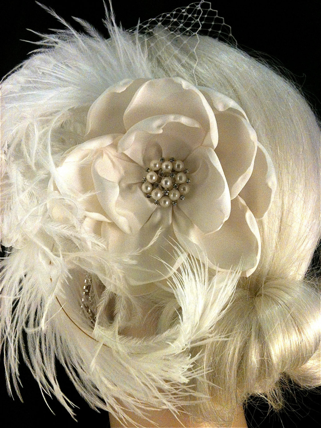 Flower Fascinator Bridal Fascinator Wedding Fascinator | Etsy