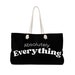 Absolutely Everything Weekender Bag Oversized Bag Black - Etsy