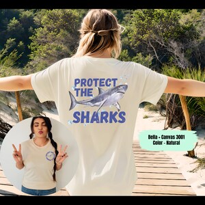 Protect the Sharks Tshirt Respect the Local Sharks Shark Lover Gift ...