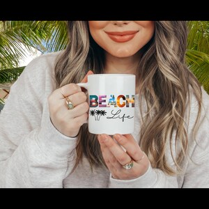Beach Life Coffee Mug, Beach Vibes, Beach Mug, Vacation Mug, Vacation ...