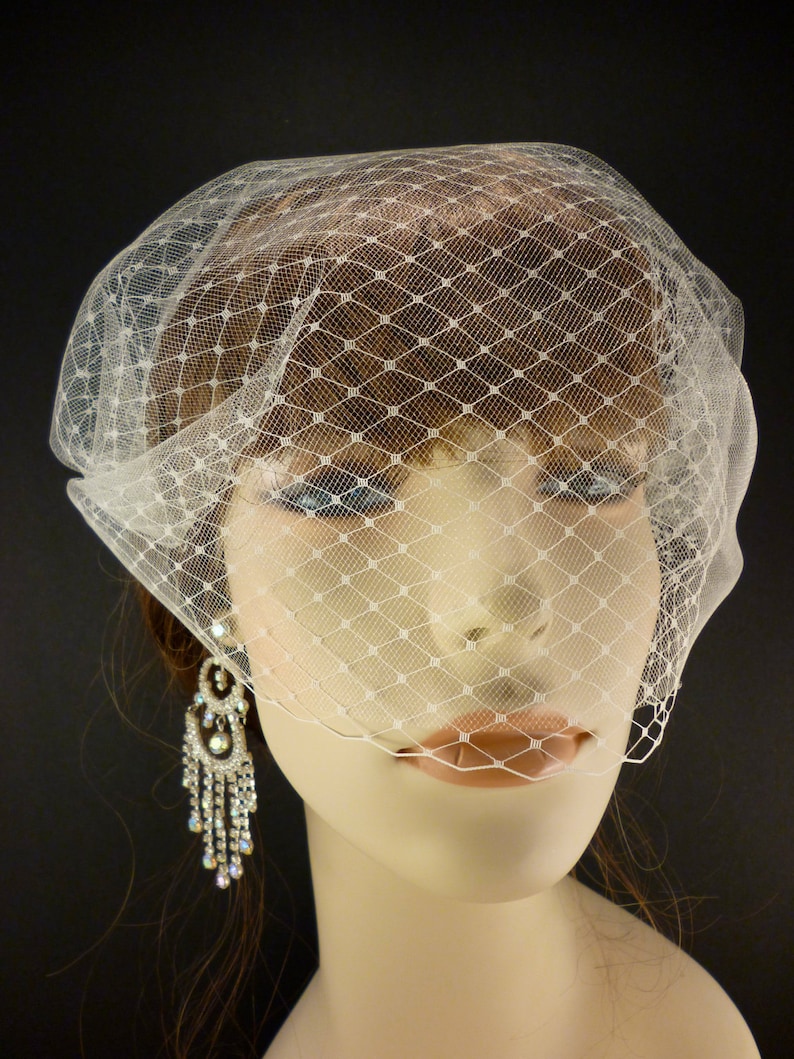 The French Illusion Double Layer Tulle Veil In Ivory 9 X Etsy