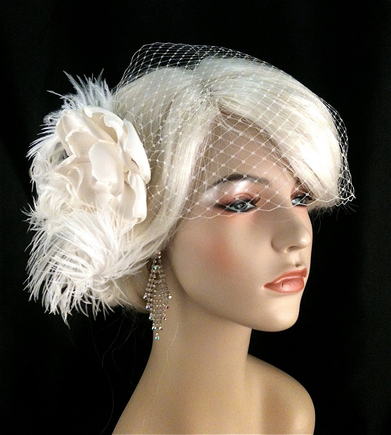 Flower Fascinator Bridal Fascinator Wedding Fascinator | Etsy