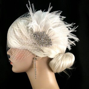 Fascinator, Wedding Accessories, Bridal Accessories, Rhinestone Bridal ...