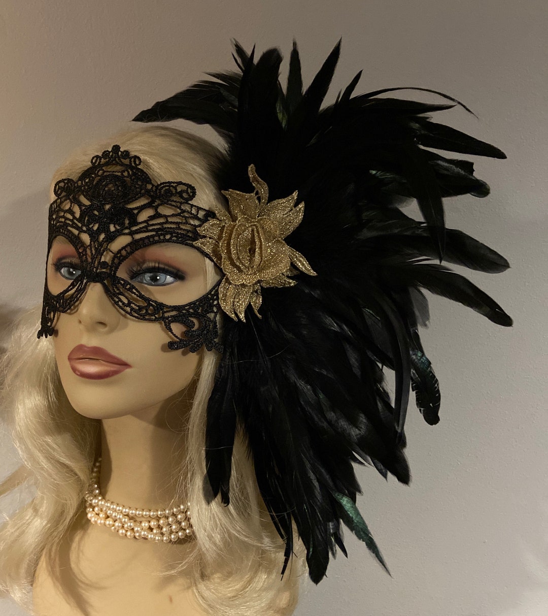 Masquerade Mask, Gatsby Costume Great Gatsby Dress, Black Masquerade ...
