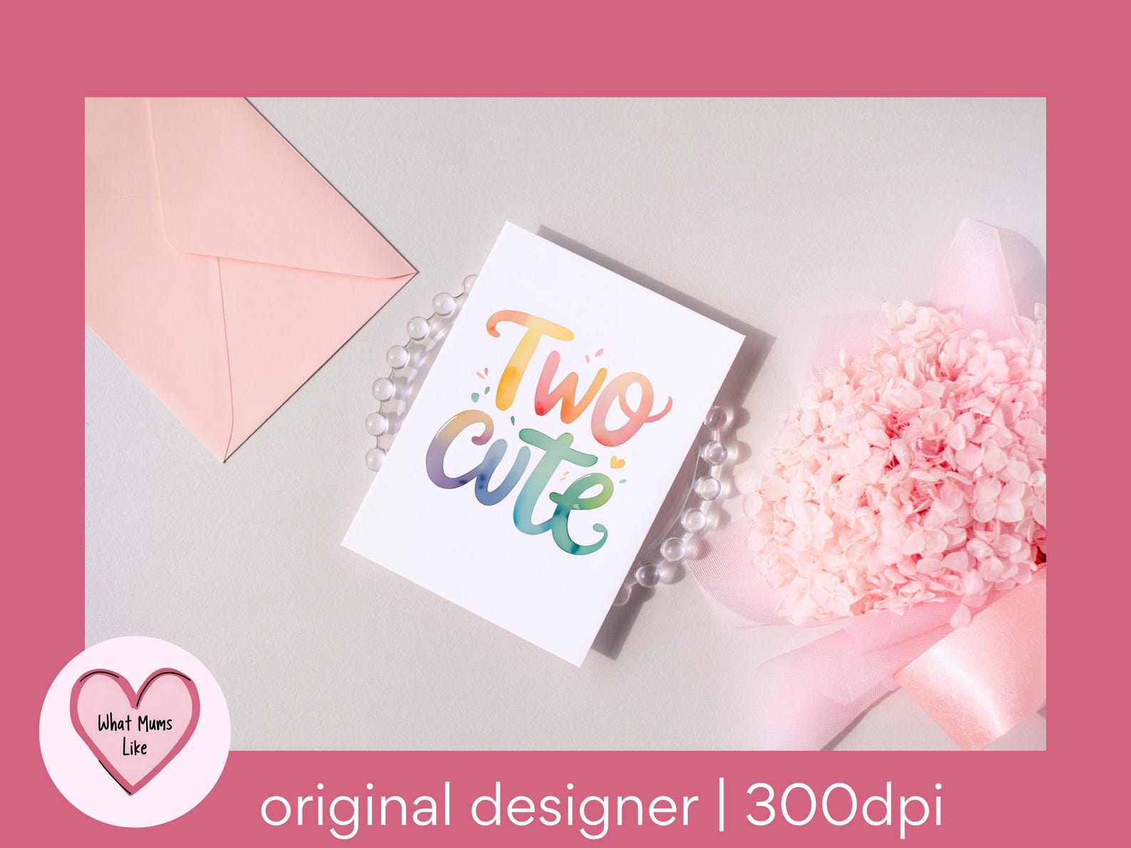 Two Cute SVG PNG | 2nd Birthday Rainbow Pastel Design | Toddler Girl ...