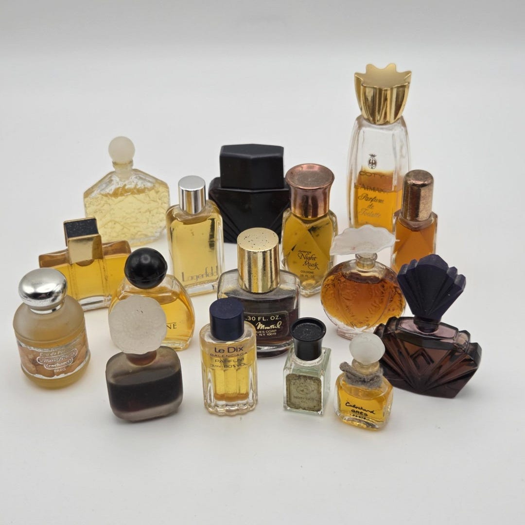 Lot of 16 Vintage Miniature Designer Perfume Bottles - Etsy