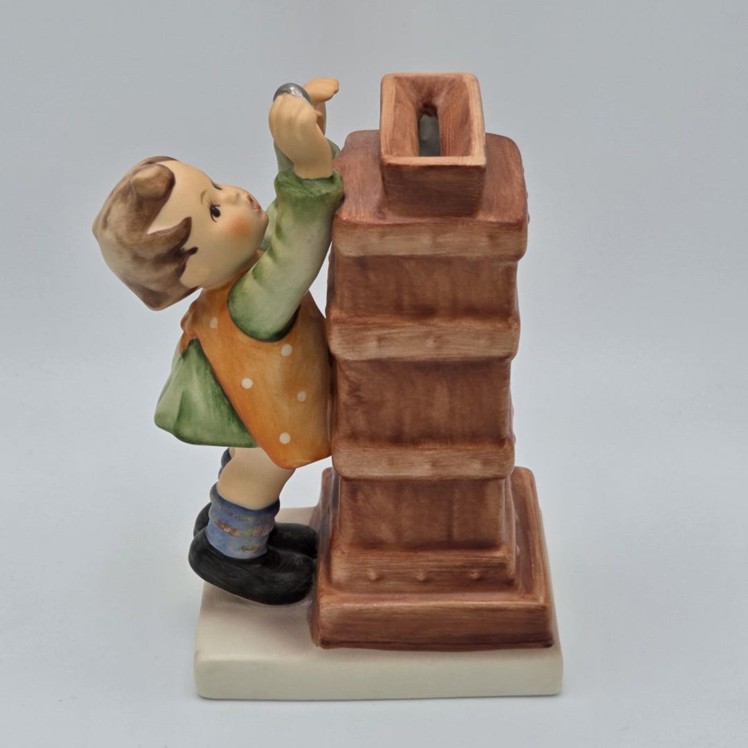 Goebel Hummel Little Thrifty Coin Bank With Key 1991 Signed by Roswitha ...