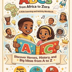 Black History Abcs Workbook for Kids | Alphabet Activities, Coloring ...