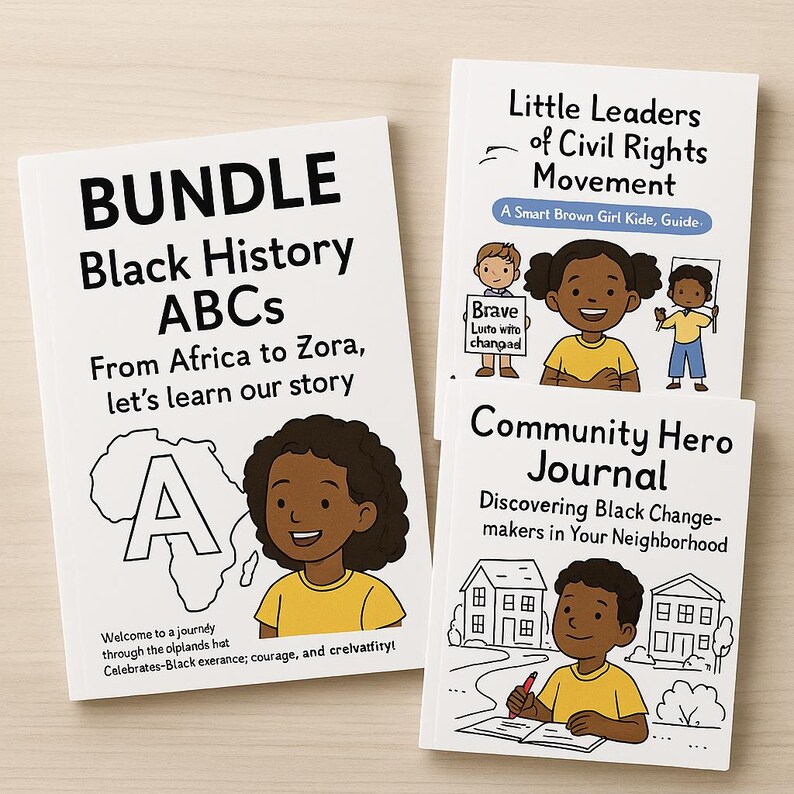 Black History Printable Bundle for Kids: Abcs, Civil Rights, Community ...