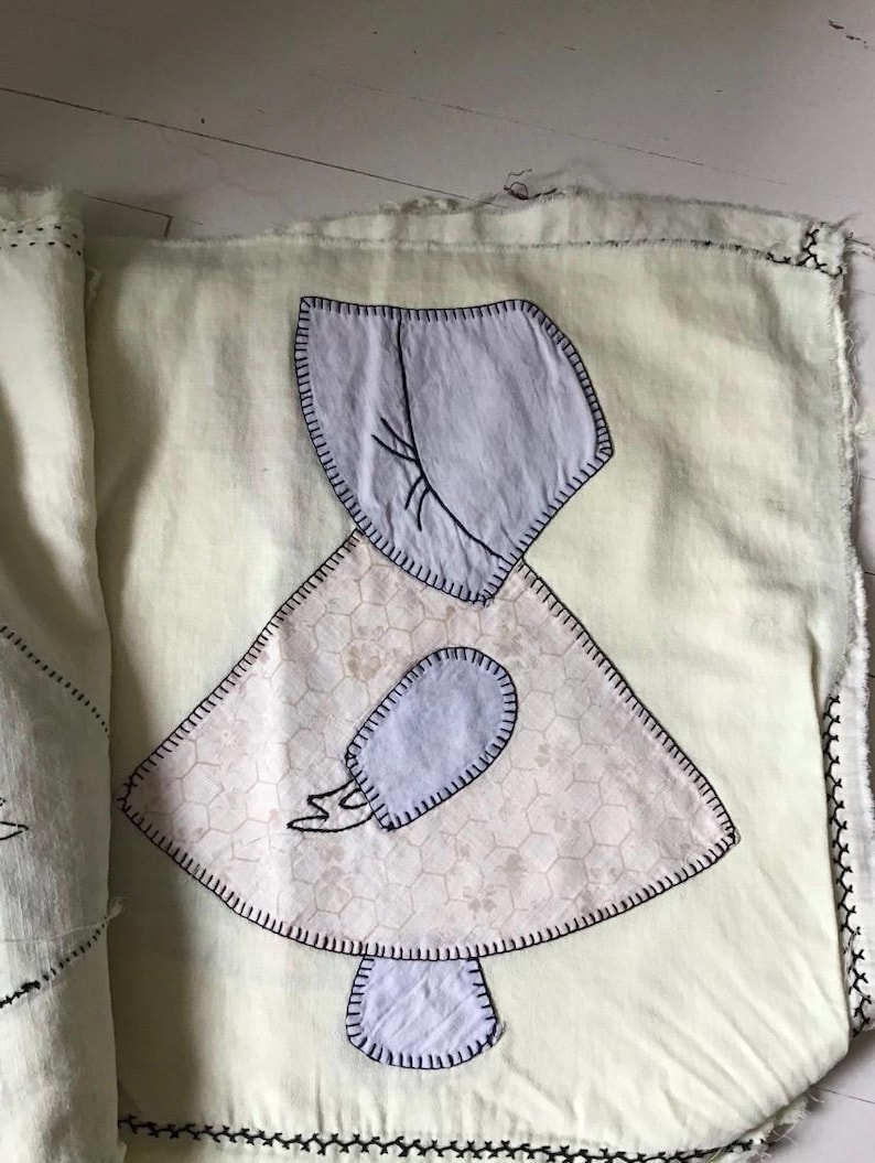 Vintage Sunbonnet Sue Cutter Quilt Square 13” X 13” - Etsy