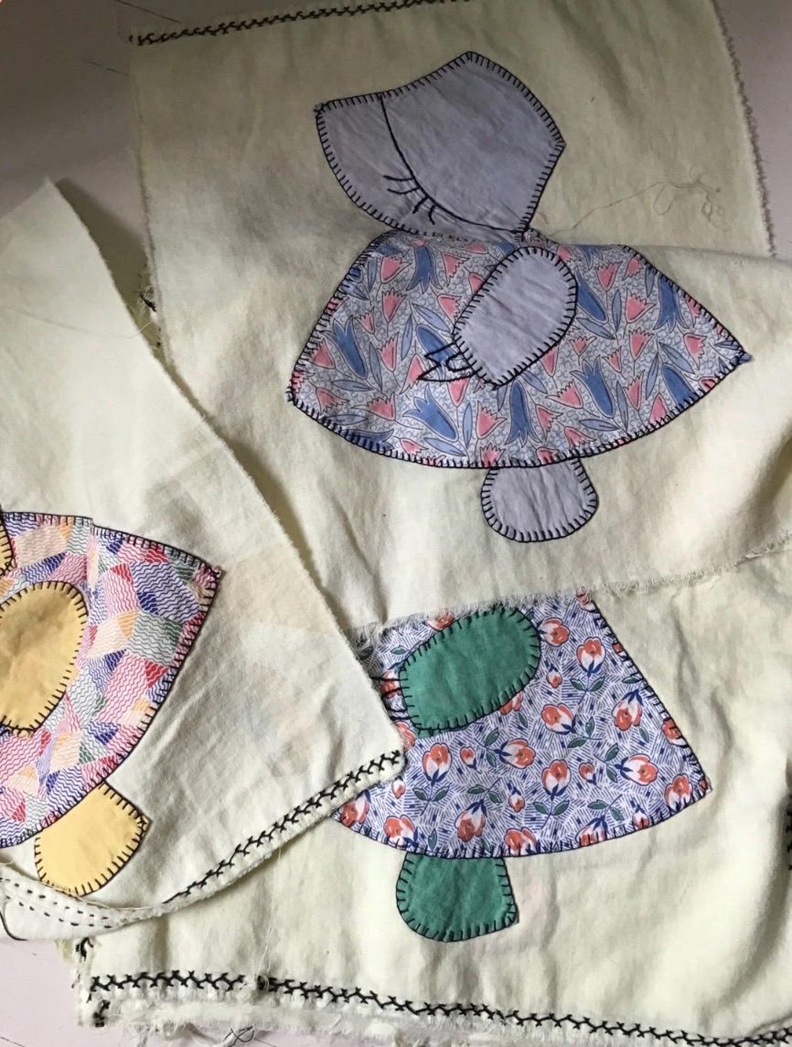 Vintage Sunbonnet Sue Cutter Quilt Square 13” X 13” - Etsy