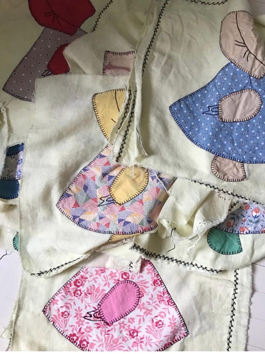 Vintage Sunbonnet Sue Cutter Quilt Square 13” X 13” - Etsy