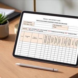 Fire Extinguisher Inspection Checklist | Fire Extinguisher Checklist ...