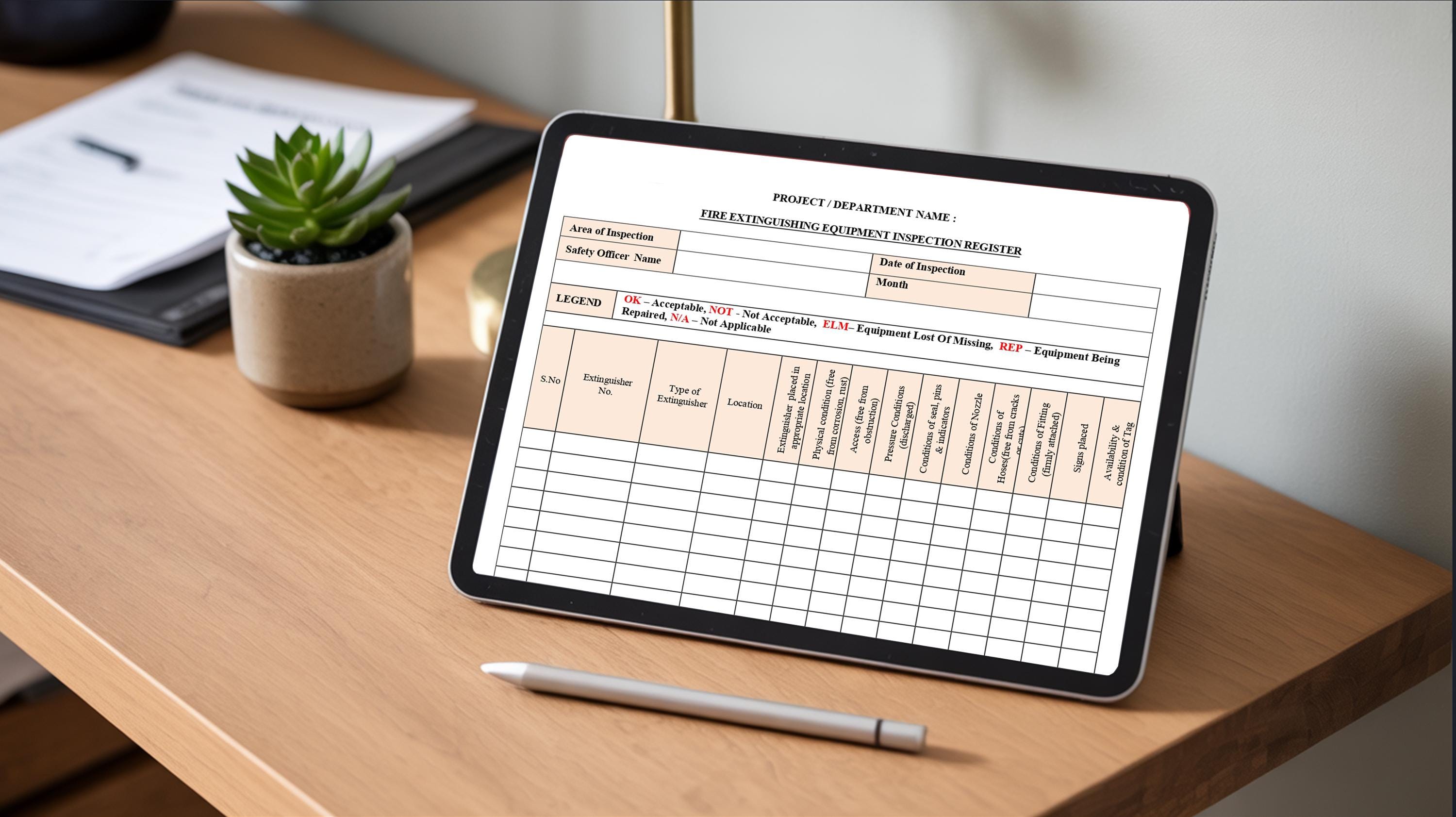 Fire Extinguisher Inspection Checklist | Fire Extinguisher Checklist ...