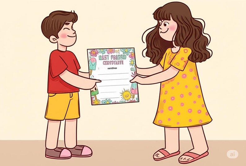Printable Best Friend Certificate for Kids - Personalized Friendship ...