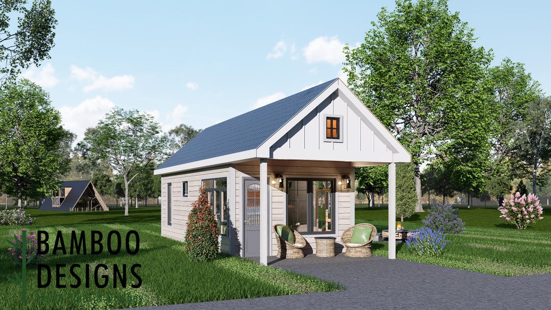 White Lotus 14x30 Tiny Home Plan – Modern Compact Living With Timeless ...