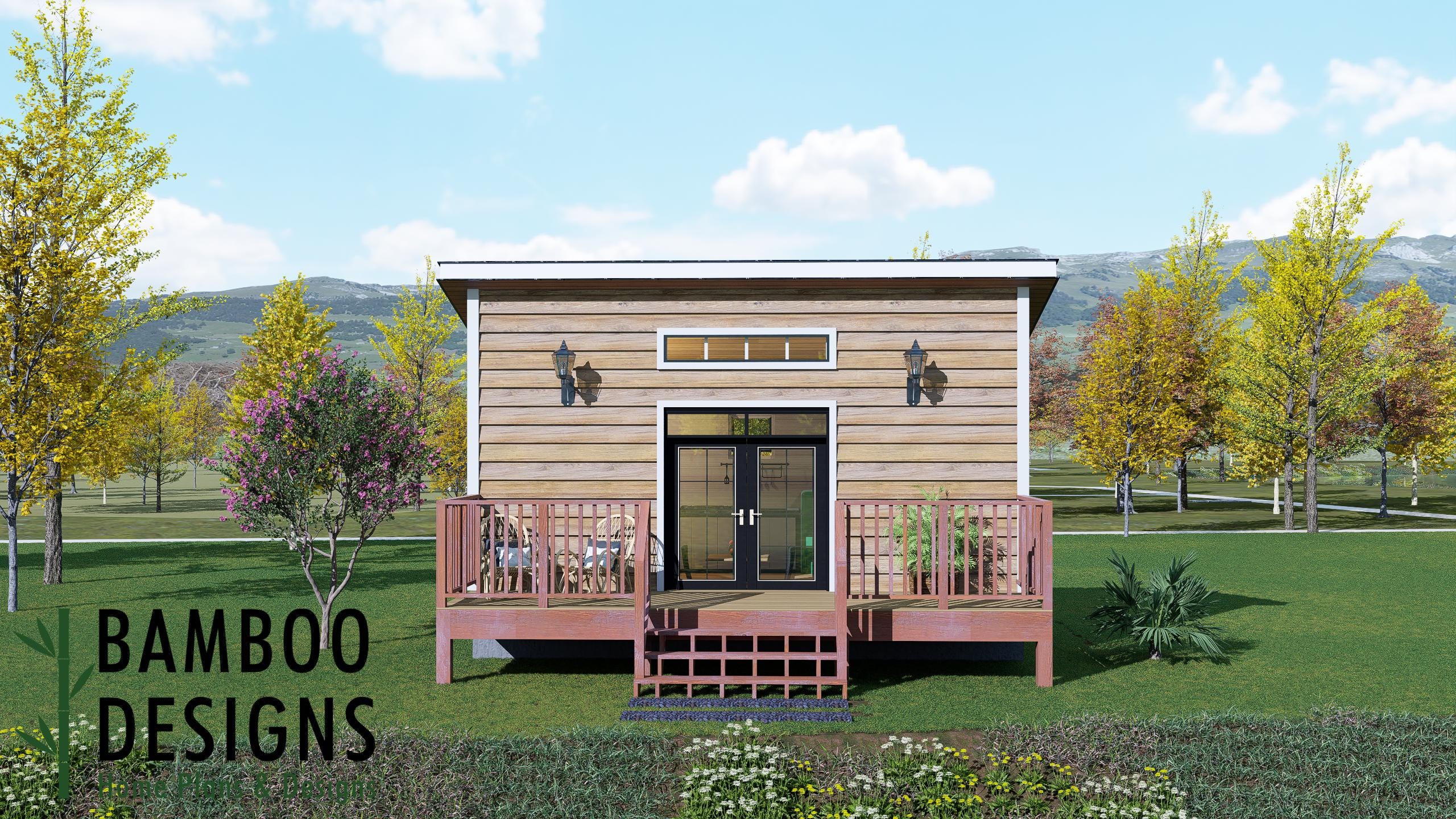 Sarang Tiny Home Plan — 10x20 Modern Backyard Living Space - Etsy
