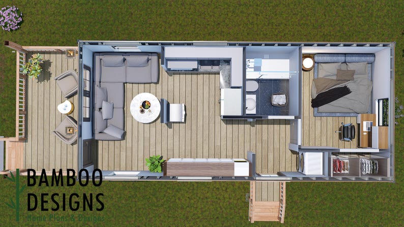 Fumi 14x32 Tiny Home Plan – Modern Compact Living With Timeless Style ...