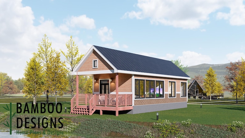 Parka Tiny Home Plan – 16x40 Modern Backyard ADU | DIY Tiny House Plans ...