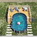 Elrond Oval Pool Deck Plan — 16x23 Deck for 15x24 Above-ground Pools - Etsy