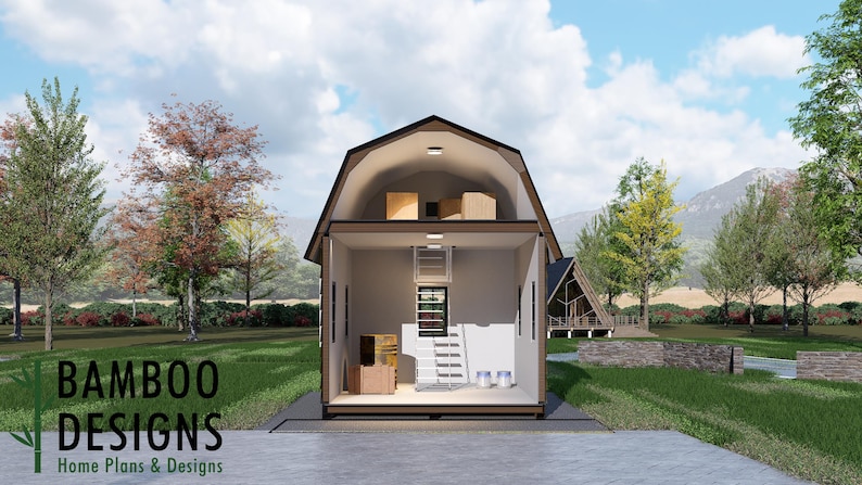 Ramona 12x16 Gambrel Shed Plan — A Barn-style Storage & Workspace ...