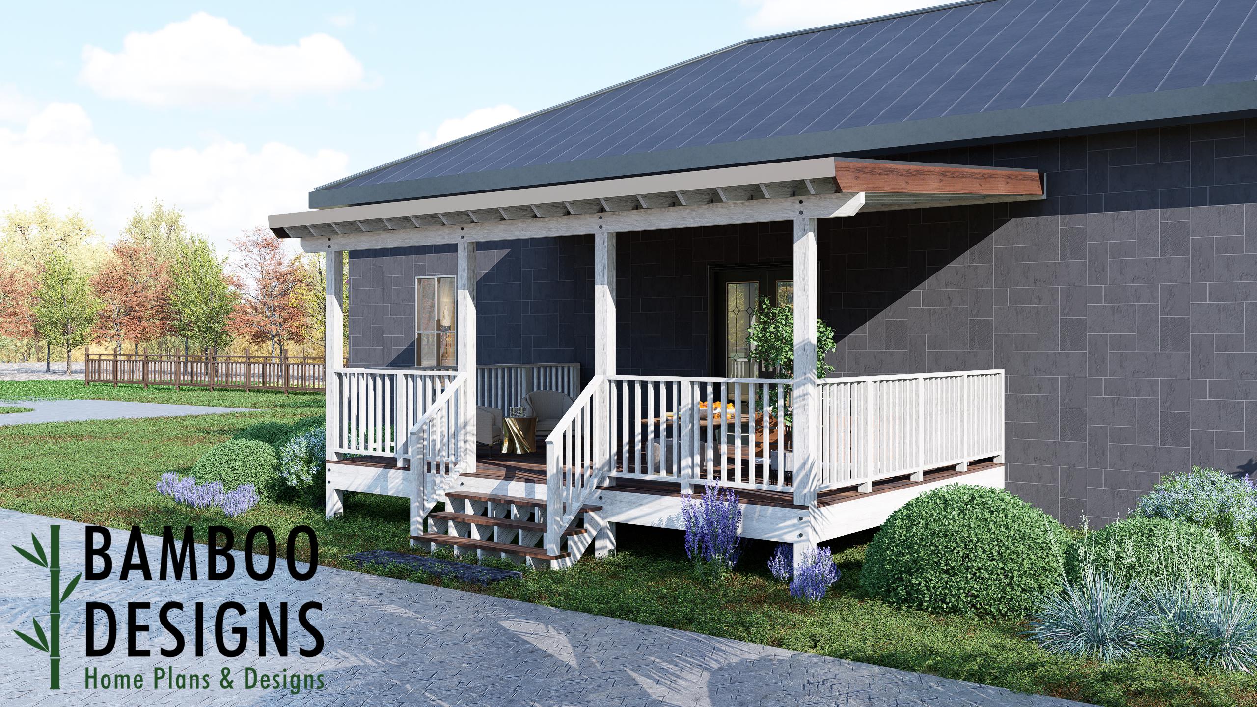 Meridian 16x20 Covered Deck Plan – Freestanding Porch Design | DIY ...