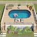 Arwen Grand Oval Pool Deck Plan — 32x32 Luxury Deck for 15x24 Above ...