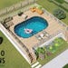 Arwen Grand Oval Pool Deck Plan — 32x32 Luxury Deck for 15x24 Above ...